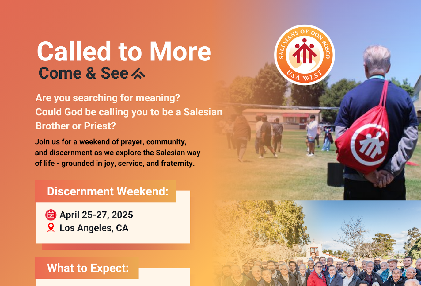 Called to More – Come and See – InTouch Newsletter | Salesian Family ...